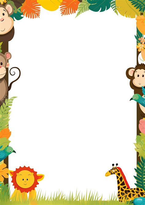 Colorful Illustrated Playful Word Template