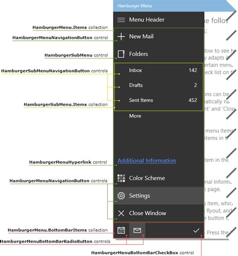 Hamburgermenu Class Windows 10 App Controls Devexpress Documentation
