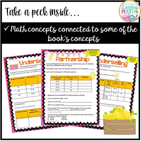 Decimals And Fractions Math Project “the Lemonade War” Inspired Pbl