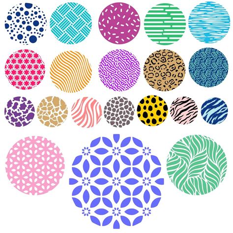 Round Pattern Svg Circle Patterns Svg Keychain Svg Keyring Etsy