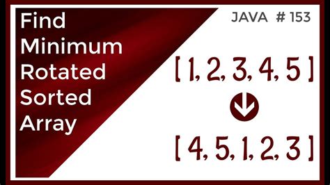 Coding Technical Interview Find Minimum In Rotated Sorted Array Youtube