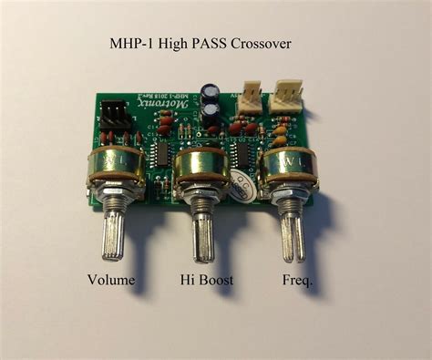 High Pass Filter Crossover Variable Frequency 60hz~250hz With Hi Boost Ebay
