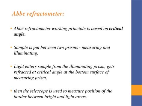 Refractometer Method