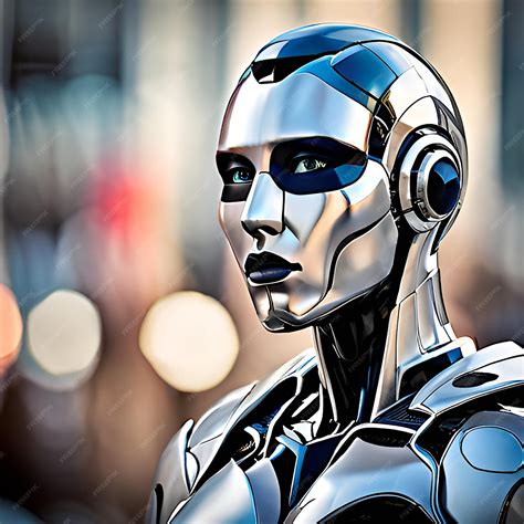 Premium Ai Image Robot Ai Background Cyborg