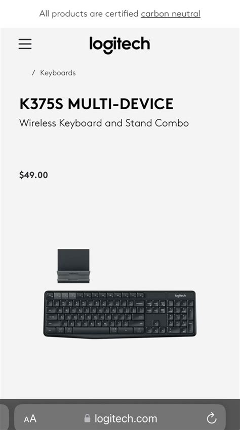 Logitech K375s Multi Device Wireless Keyboard And Stand Combo Computers And Tech Parts