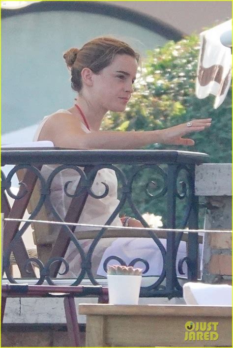 Emma Watson Rocks A Bikini Then Gets Glam In Green While Attending
