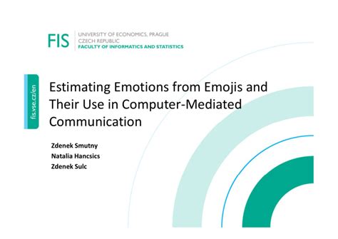 Ppt Estimating Emotions From Emojis And Their Use In Computer