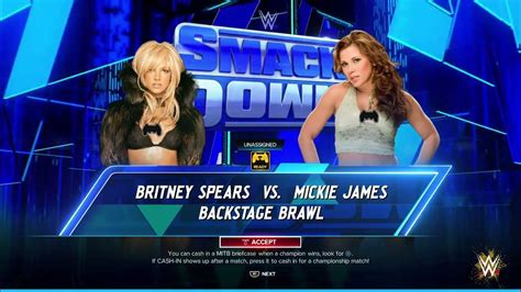 Wwe 2k24 Britney Spears Vs Mickie James Youtube