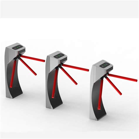 QR Code Tripod Turnstile Half Height Tripod Turnstile With Bar Code Reader And Card Reader
