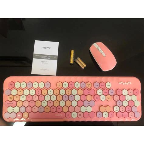 MOFII Honey Plus Colorful 2 4G Wireless Keyboard And Mouse Combo Fashion Gaming Keyboard Mouse