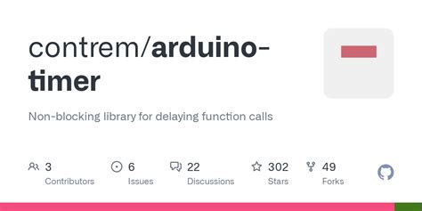 Github Contremarduino Timer Non Blocking Library For Delaying
