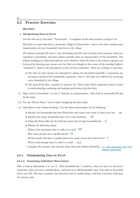 Exercises 2 Statistics Practice Materials Using Excel 2 Practice Exercises Questions Studocu