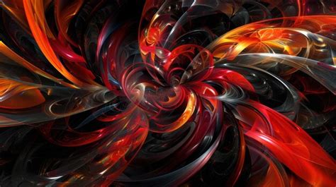 Vivid Swirling Abstract Composition Premium Ai Generated Image