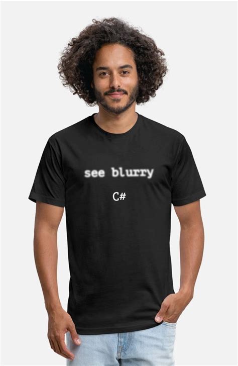 C Sharp Coding Funny See Blurry C Sharp Unisex Poly Cotton T Shirt