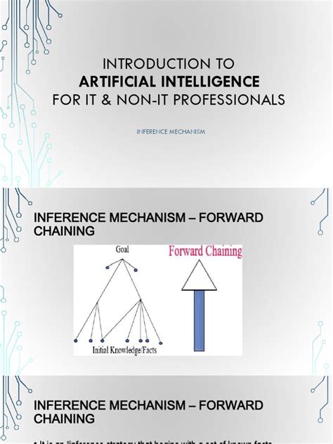 An Introduction To Forward And Backward Chaining As Inference
