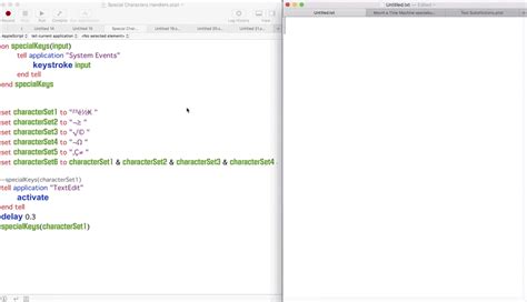 Macos Is It Possible To Keystroke Special Characters In Applescript Ask Different