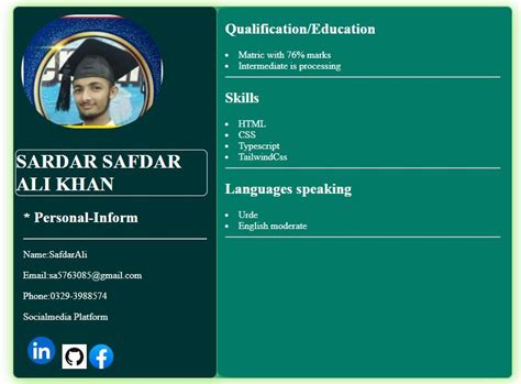 Sardar Safdar Ali Khan On Linkedin Webdevelopment Frontend