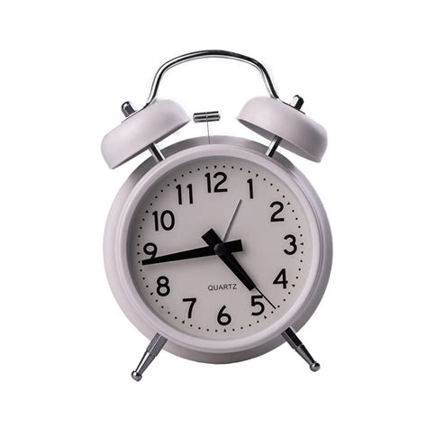 Настольные часы с будильником Clock на батарейках, белые – фото, отзывы ...