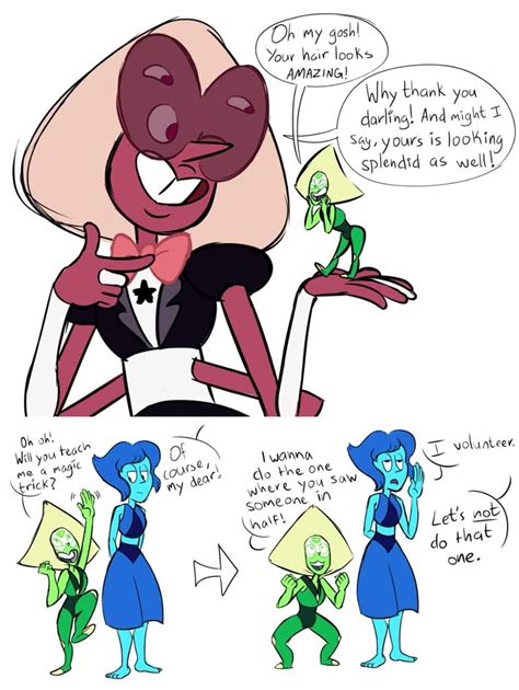 Magic Trick Sardonyx Peridot Lapis Lazuli Steven Universe Steven Universe Funny Peridot