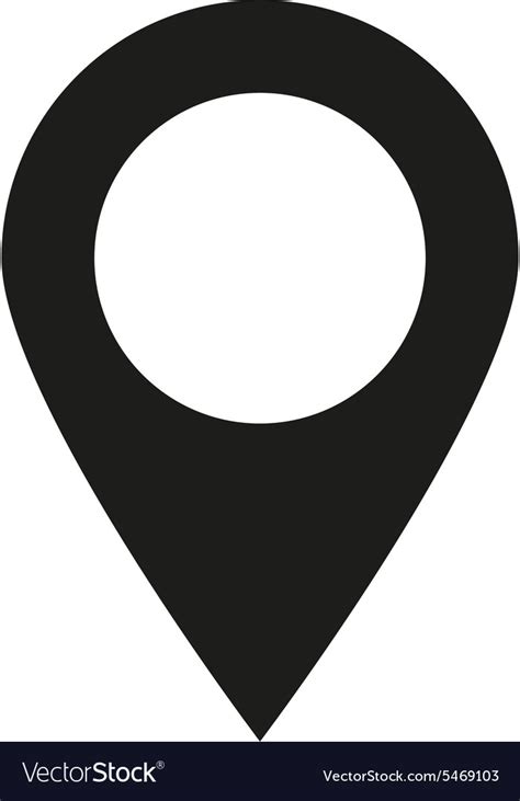 Pointer Icon Navigation And Location Symbol Vector Image