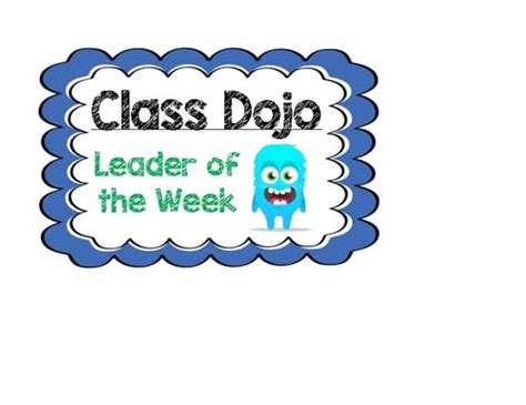 Class Dojo Monthly And Weekly Sign By An Apple For Alicea Tpt