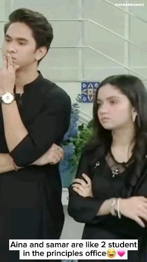 Aina Asif And Samar Abbas😂💗 Video Just For Laughs Videos Funny