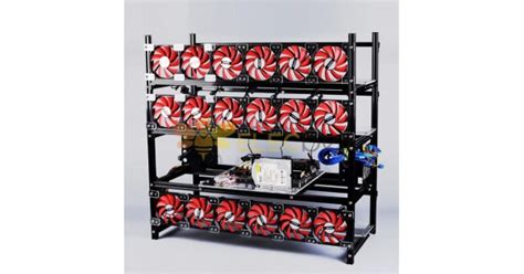 GPU Miner Frame Aluminum Stackable Open Air Mining Rig Case ETH BTC Ethereum