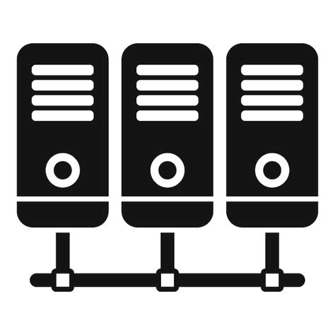 Premium Vector Set Of Three Computer Servers Icon