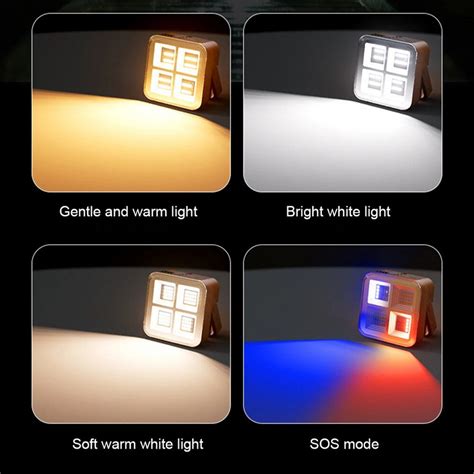 Badu Bg Лампа за къмпинг палатка Слънчева прожекторна светлина Външен Led рефлектор Прожектор