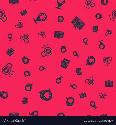 Set System Bug Cyber Security And On Monitor Vector Image