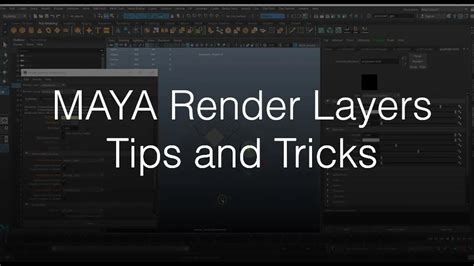 Maya Render Layers Tips And Tricks