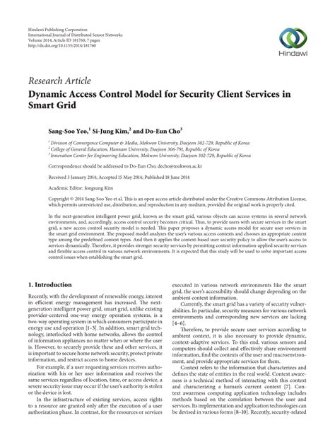 Pdf Dynamic Access Control Model For Security Client Services In