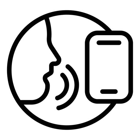 Voice Command Icon Outline Style 15906582 Vector Art At Vecteezy