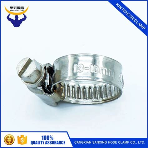 조정 스테인레스 스틸 Galvanzied 파이프 밴드 클램프 9 미리메터 독일 호스 클램프