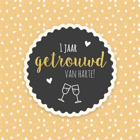 Kaart 1 Jaar Getrouwd Kaart