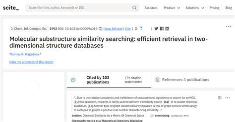 Molecular Substructure Similarity Searching Efficient Retrieval In Two