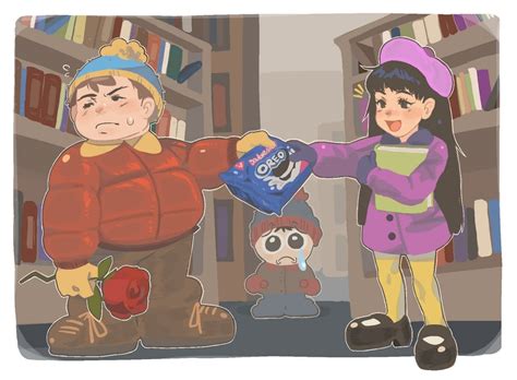 Stan Marsh Eric Cartman And Wendy Testaburger South Park Drawn By