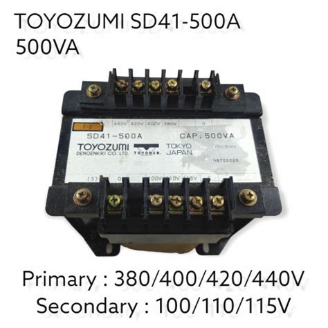 Jual Toyozumi Sd41 500a Transformer 500va 380v 440v To 100v 110v 115v