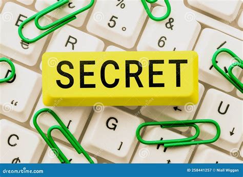 Writing Displaying Text Secret Conceptual Photo Practice Of Hiding