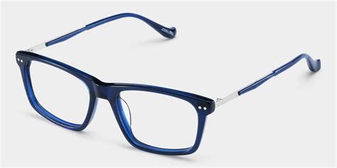 Cozy Blue Frame Glasses With Rectangle Frame Online Zeelool