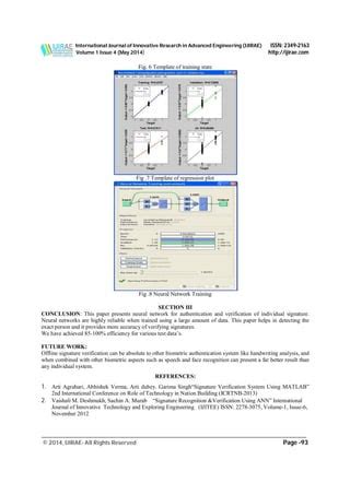 ENHANCED SIGNATURE VERIFICATION AND RECOGNITION USING MATLAB PDF