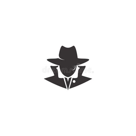 Secret Agent Icon Logo Design Stock Illustration Illustration Of