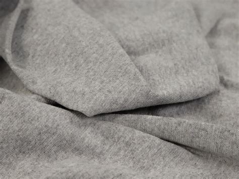 Dressmaking Fabric Cotton Ribbing Light Grey Marl Fabric Godmother