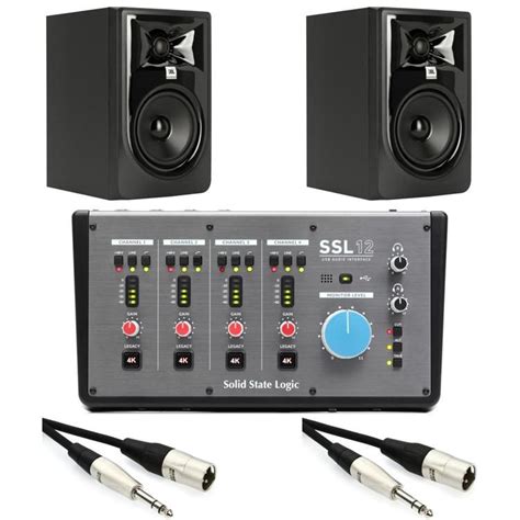 Solid State Logic SSL 12 USB Audio Interface And JBL 305P MkII Monitor Bundle Sweetwater