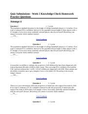 Docx Quiz Submissions Week Knowledge Check Homework Practice Questions Attempt