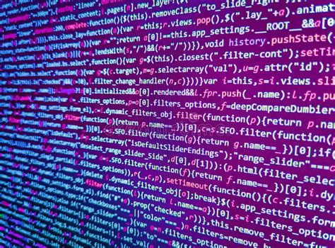 Developer Working On Websites Codes Stock Photo Image Of Binary