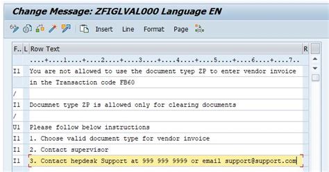 Validation GGB Error Message Long Text In S HA SAP Community