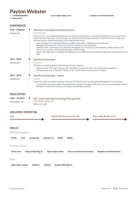 5 Salesforce Developer Resume Examples And Guide For 2024