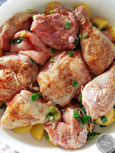 Печено пиле с картофи и бира В кухнята с Бени