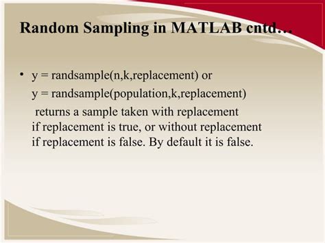 Parametric Hypothesis Testing Using Matlab Ppt